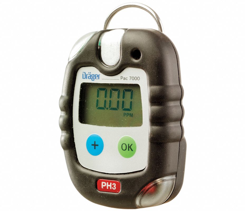 DRAEGER Detector Monogas, Detecta Fosfina, Rango del Sensor 0 - 20 ppm, Tipo de Alarma Visual ...