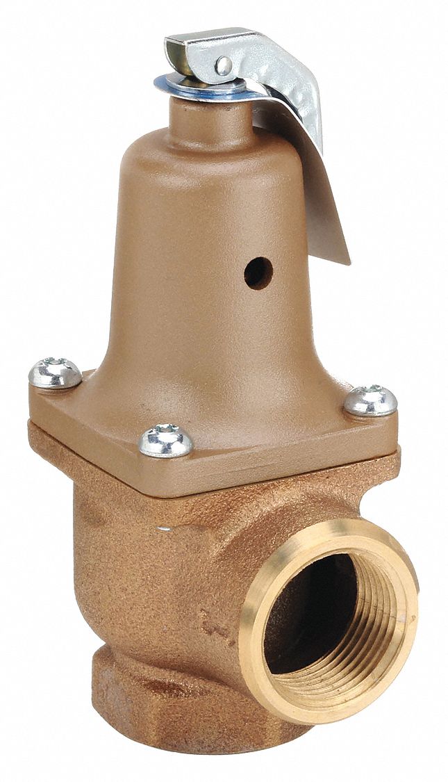 WATTS, NPT x NPT, 1 in x 1 in, Safety Relief Valve - 4UV68|1 174A 75 ...