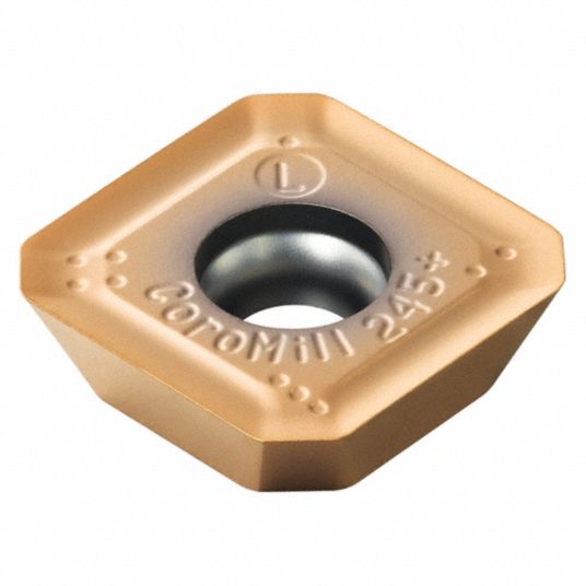 SANDVIK COROMANT, 0.528 in Inscribed Circle, ML, Milling Insert ...