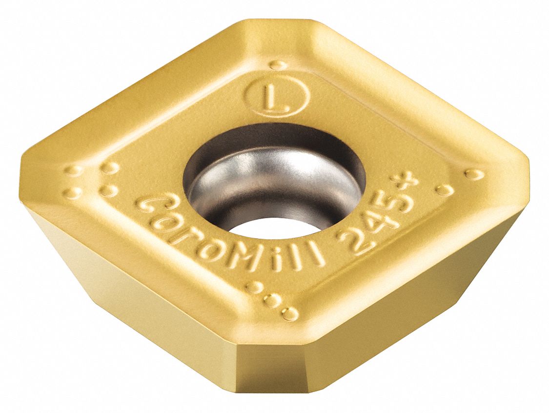 SANDVIK COROMANT, 0.528 in Inscribed Circle, ML, Milling Insert ...