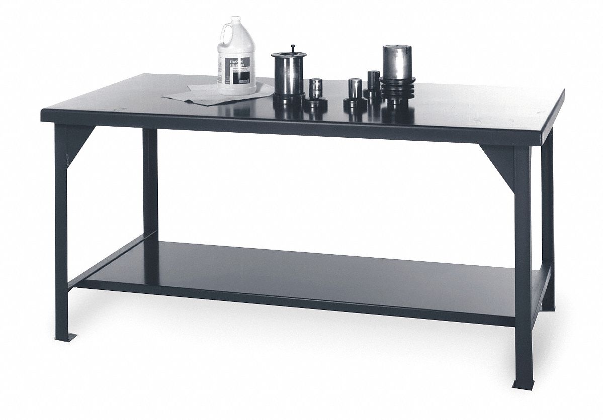 Workbench, Shop Top, 30 in Depth, 34 in Height, 48 in Width, 5500 lb ...