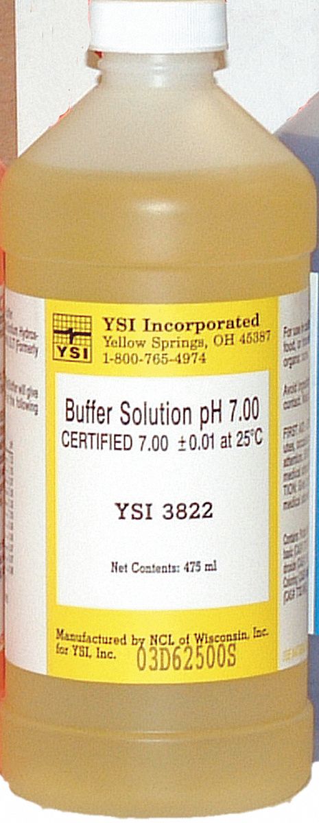 Lab, 7 pt, Buffer - pH 7.00 - Color Coded Yellow - 4UZC5|3822 - Grainger