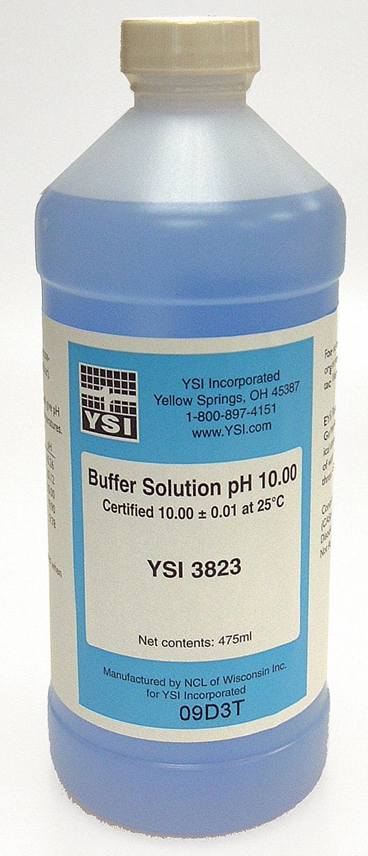 Lab, 10 pt, Buffer - pH 10.00 - Color Coded Blue - 4UZC6|3823 - Grainger