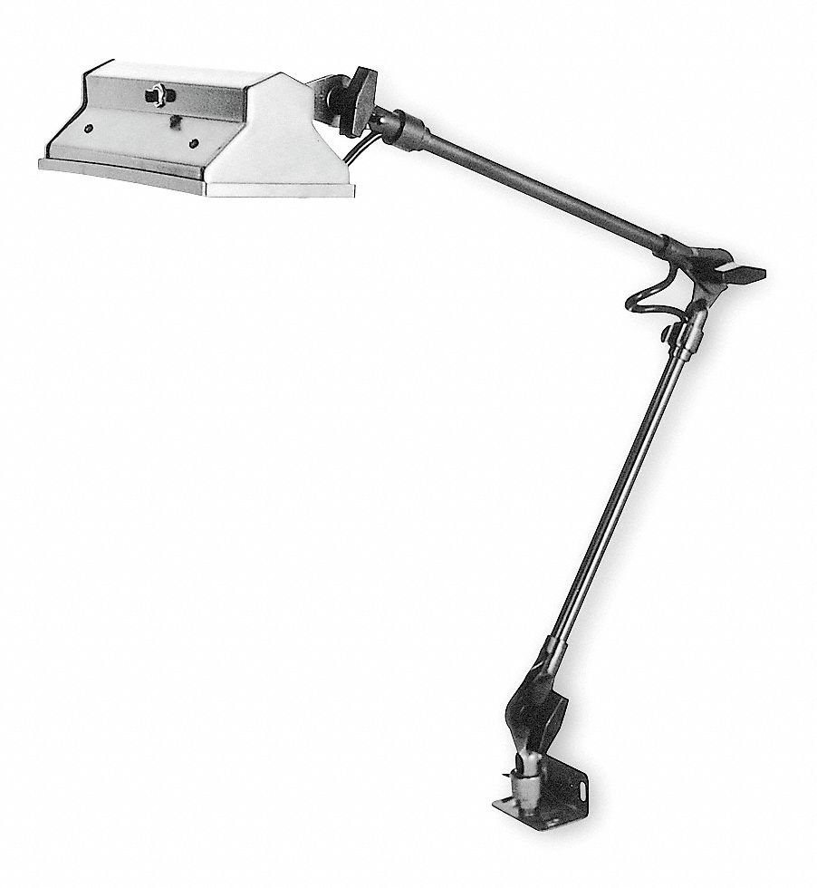 FOSTORIA Task Light, Fluorescent, Gray - 4V347|66-FTT26-701B - Grainger