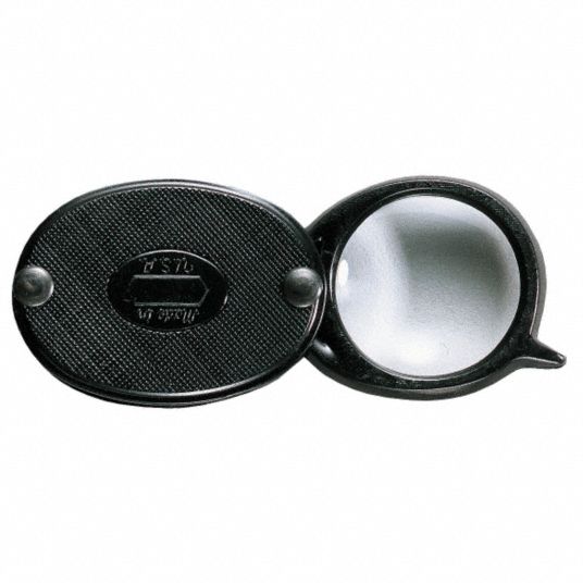 Folding Pocket Magnifier, Power 4x, Focal Distance 6.35cm, Diopter 16 ...