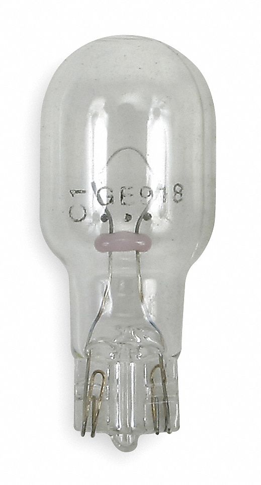 Miniature Incandescent Bulb, T5, Glass Wedge (W2.1x9.5d), Lumens 82 ...