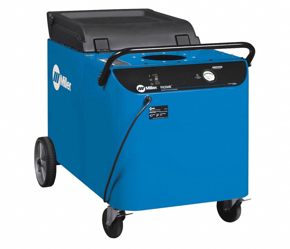 MILLER ELECTRIC Extractor de Humo Portátil, 875 PCM, 95%, 70dB - 4VDJ4 ...