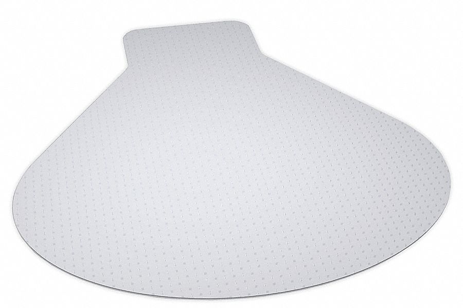 Workstation Chair Mat, Clear, For Carpet with Padding Up to 3/4 in ...