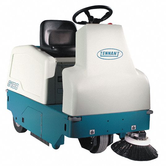 TENNANT, 30 in Cleaning Path Wd, Battery-Operated, Ride On Sweeper ...