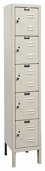 HALLOWELL, 12 in x 12 in x 66 in, 5 Tiers, Box Locker - 4VEV6|U1226-5A ...