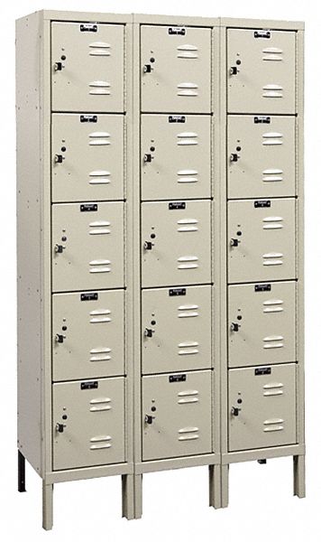 HALLOWELL, 36 in x 18 in x 66 in, 5 Tiers, Box Locker - 4VEW6|U3286-5A ...