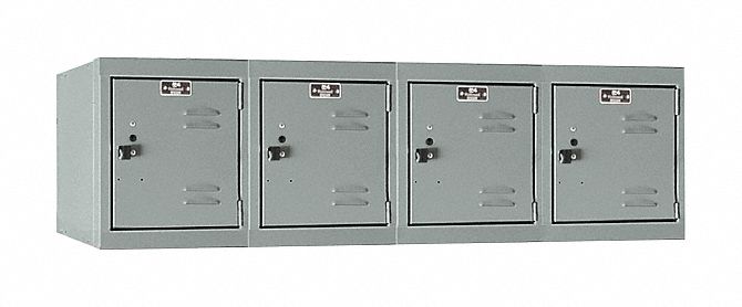 HALLOWELL, 48 in x 18 in x 14 3/4 in, 1 Tiers, Wall Mount Box Locker ...