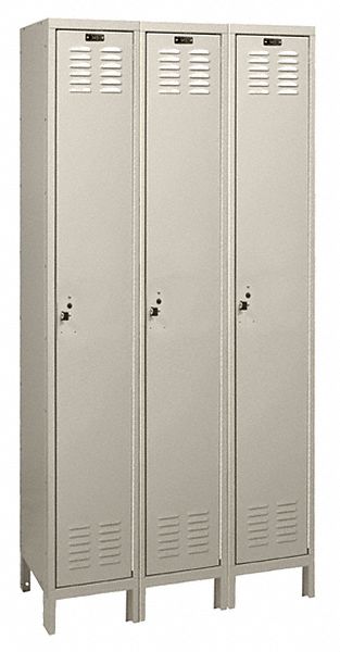 36 in x 12 in x 78 in, Louvered, Wardrobe Locker - 4VFH3|4VFH3 - Grainger