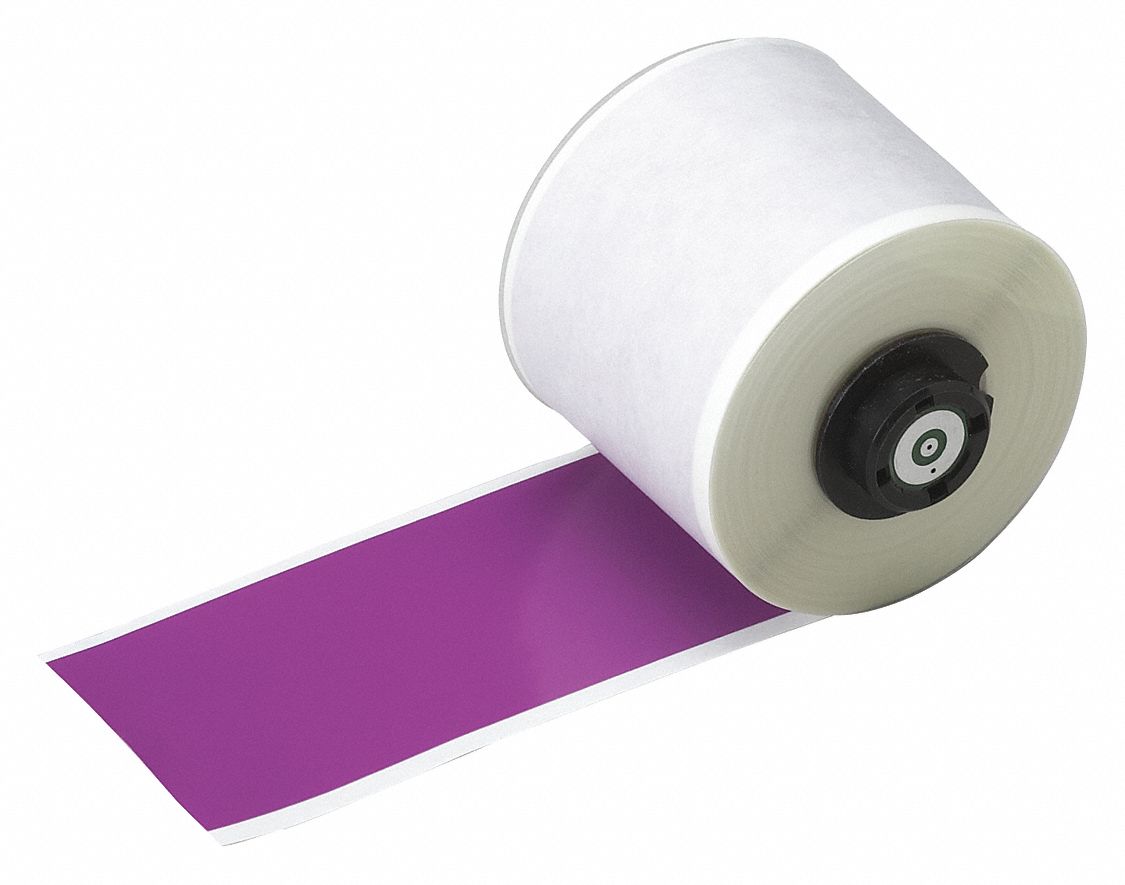BRADY Cartucho de Cinta de Etiquetas, Vinilo, Morado, Etiquetas por ...