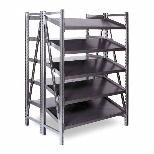 SSI SCHAEFER Boltless Shelving: Starter, 48 in x 48 in, 78 in Overall ...
