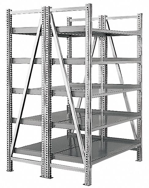 SSI SCHAEFER Shelf: Straight, 48 in x 48 in, 550 lb Shelf Capacity ...