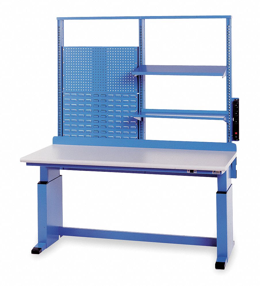 Electric Workbench, 30 in Depth, 43 in Height, 60 in Width - Grainger