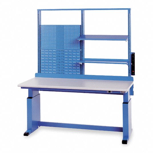 Electric Workbench, 30 in Depth, 43 in Height, 72 in Width - Grainger
