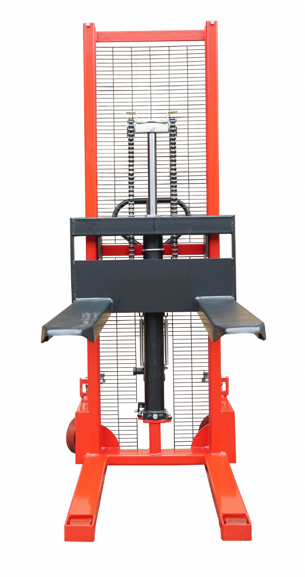 DAYTON Manual Fork-Over Stacker: 2,000 lb Load Capacity, 43 in x 6 1/4 ...