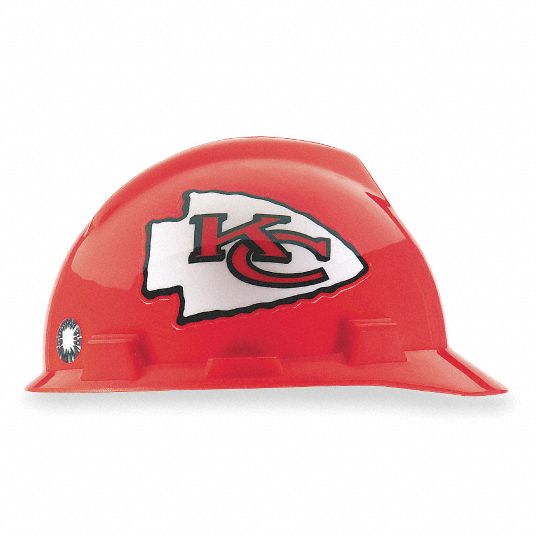 Red, Kansas City Chiefs, NFL Hard Hat - 4VP48|818398 - Grainger