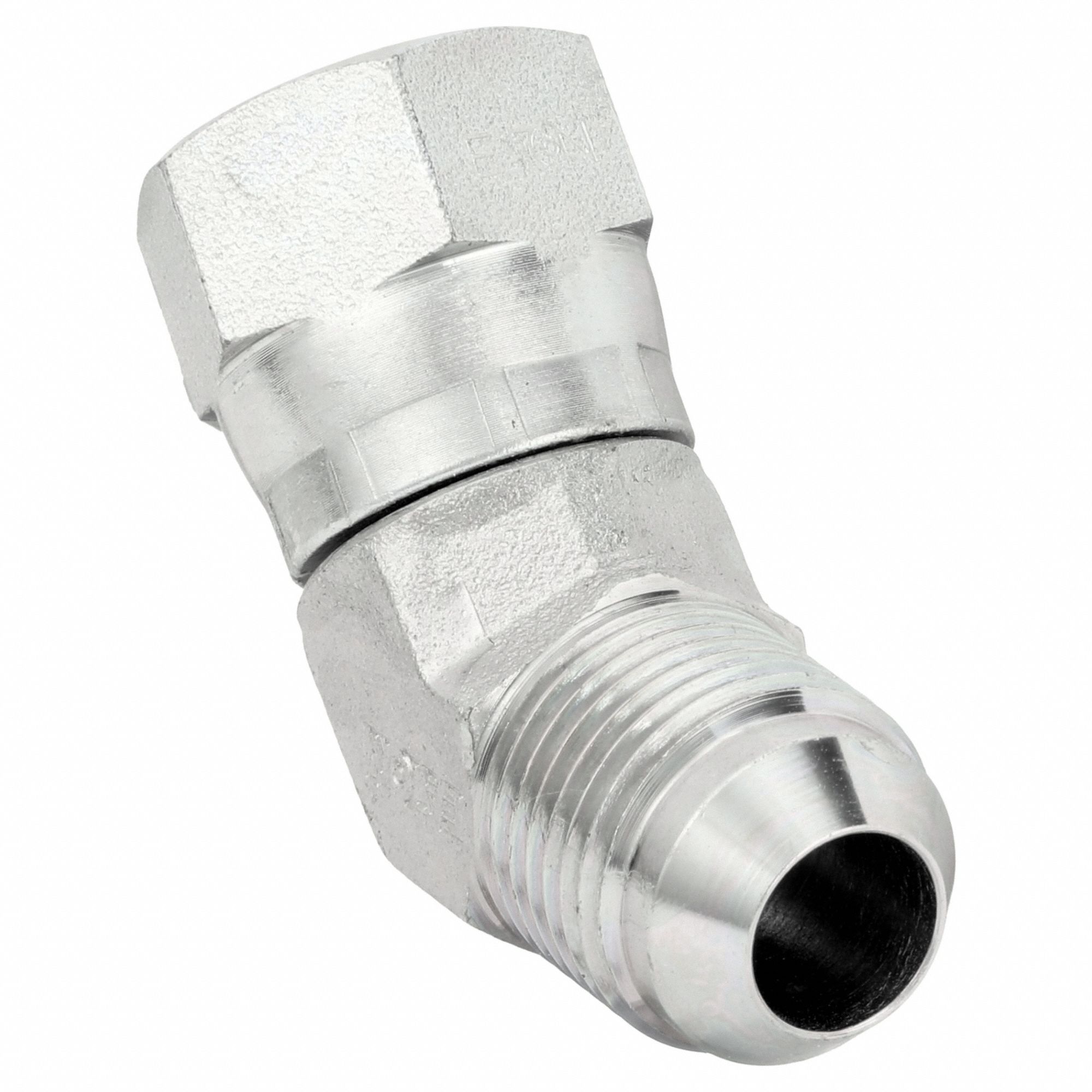 AEROQUIP Adaptador de Manguera Hidráulica , Codo de 45° , Macho JIC a Hembra JIC , Codo de 45 ...