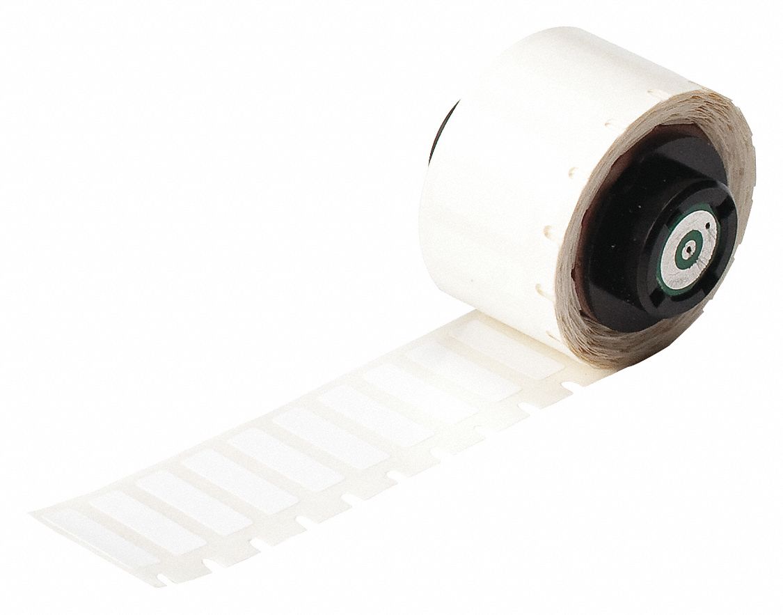 1/4 in x 3/4 in, Halogen Free Polyester, Precut Label Roll - 4VR10|PTL ...