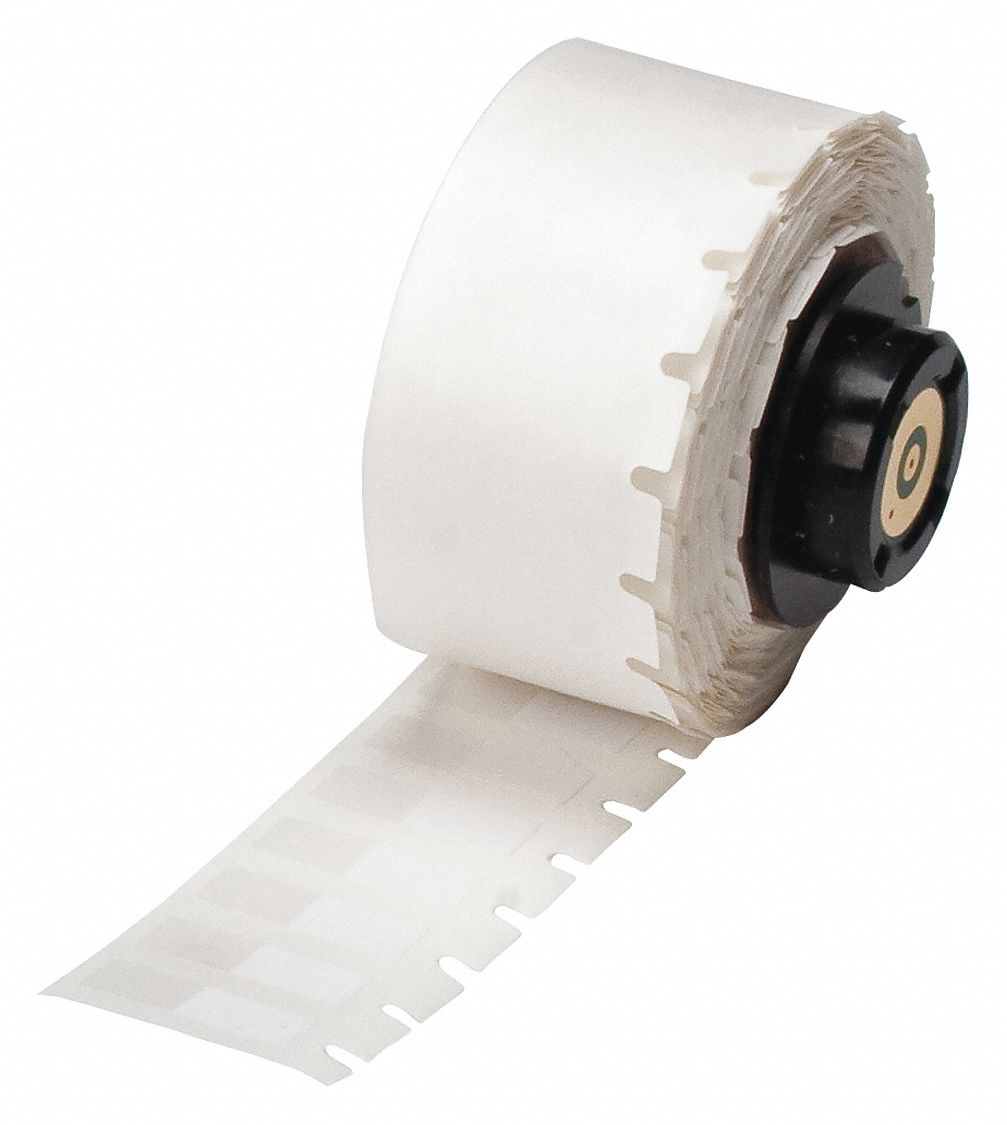 3/4 in x 1/4 in, Vinyl, Precut Label Roll - 4VR12|PTL-10-427 - Grainger