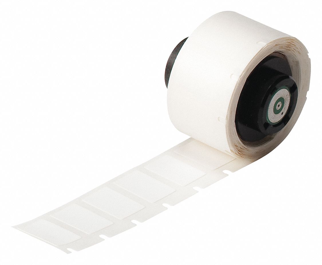 3/4 in x 1/2 in, Vinyl, Precut Label Roll - 4VR16|PTL-11-498 - Grainger