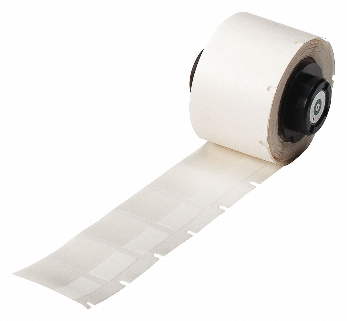 1 in x 3/4 in, Vinyl, Precut Label Roll - 4VR42|PTL-18-427 - Grainger
