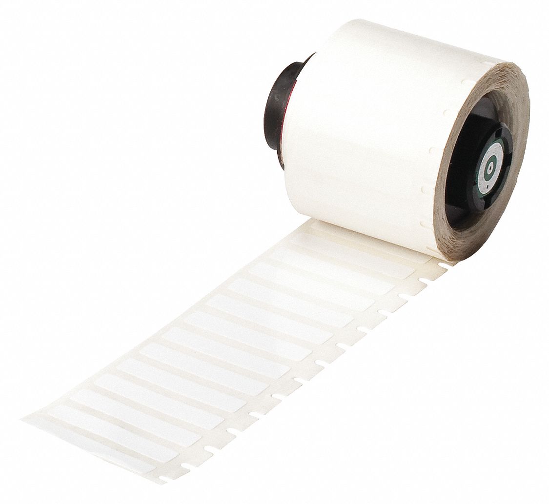 1/4 in x 1 1/4 in, Halogen Free Polyester, Precut Label Roll - 4VR62 ...