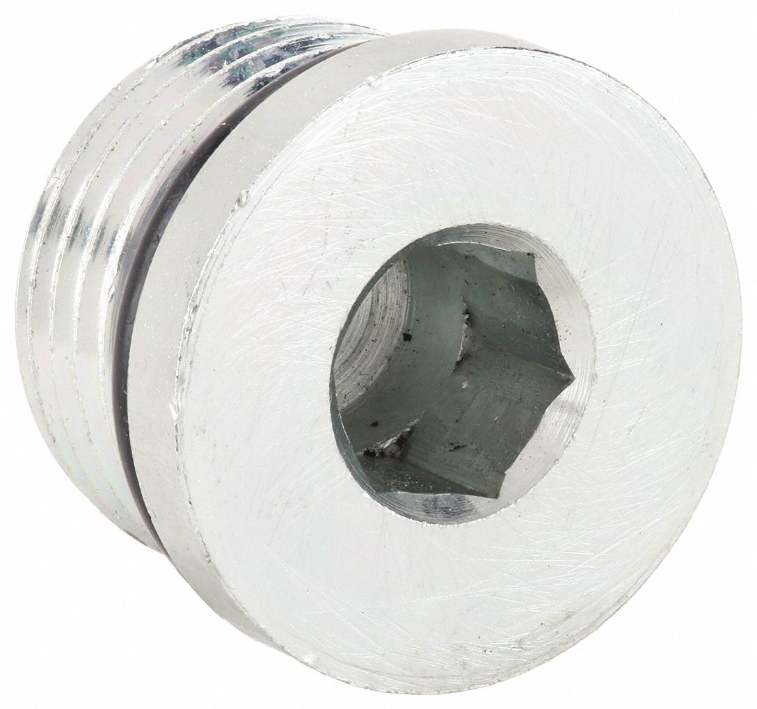 Carbon Steel, 3/4 in Fitting Size, Hydraulic Hose Plug - 4VRW1|FF2138 ...