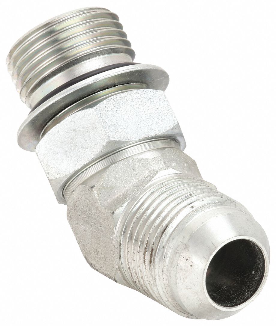 AEROQUIP Adaptador de Manguera Hidráulica, Codo de 45°, Male ORB to Male JIC, Codo de 45 ...