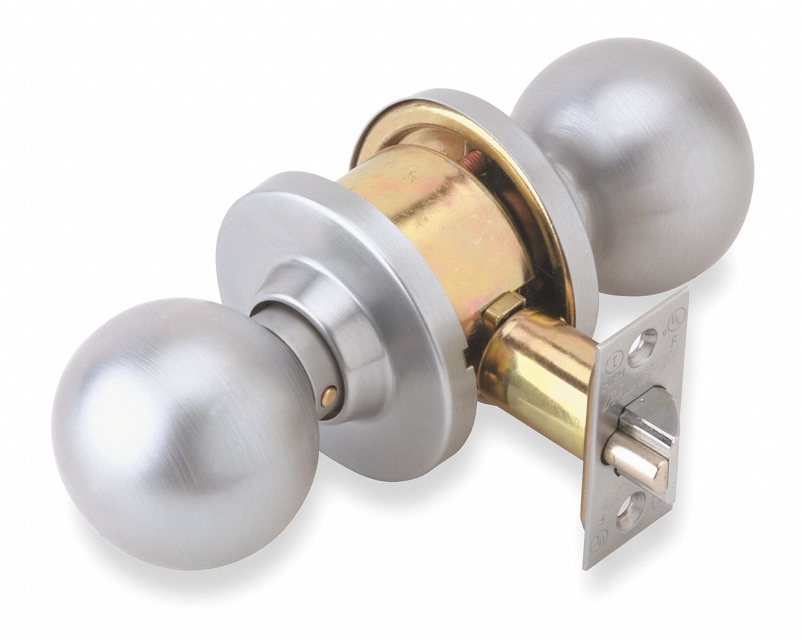 Lockset,Knob,Chrome - Grainger