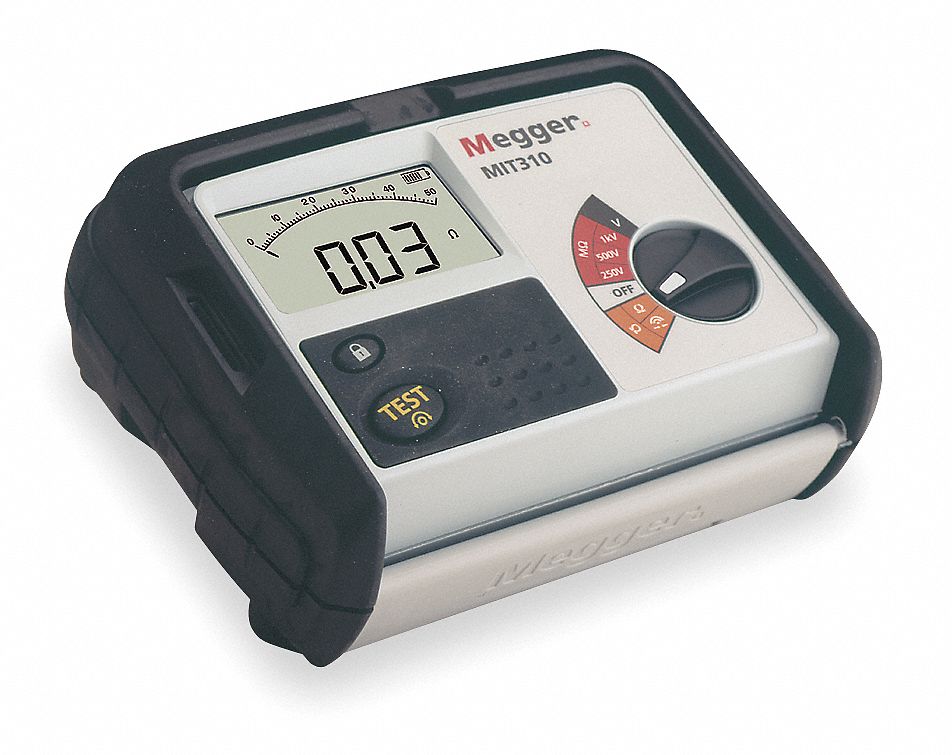 Digital LCD Battery Operated Megohmmeter; Insulation Resistance Range ...