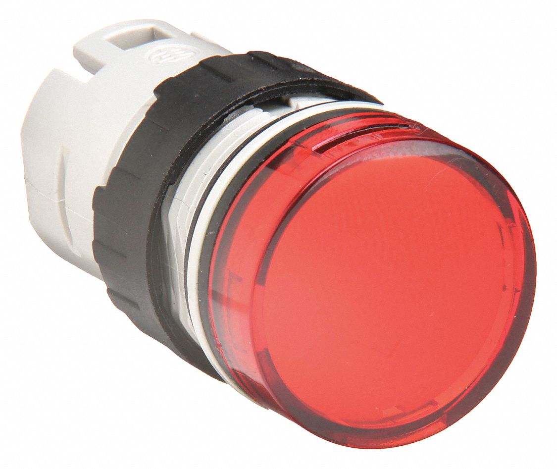 SCHNEIDER ELECTRIC, 16 mm Panel Mounting Hole Dia, Red, Pilot Light ...