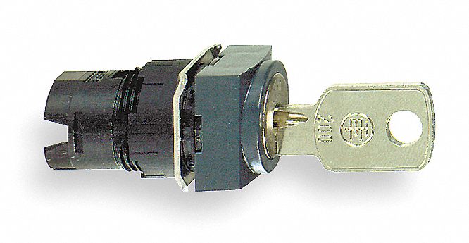 SCHNEIDER ELECTRIC, 2 Position, 16 mm Panel Mounting Size, Keyed ...