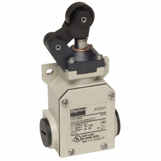 DAYTON, Roller Plunger, Non-Metallic, Limit Switch - 4VZA1|4VZA1 - Grainger