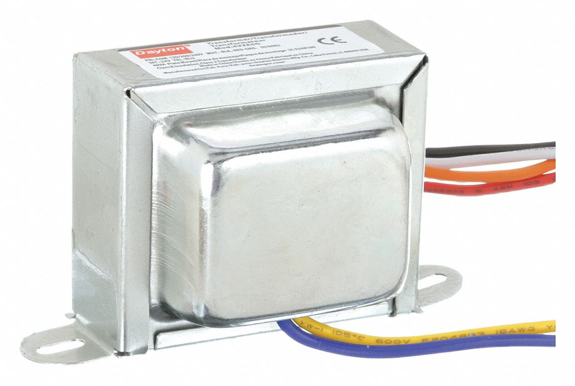 DAYTON Transformador Clase 2, Clasificación VA 40, Voltaje de Entrada 120/208/240VCA, Voltaje de ...