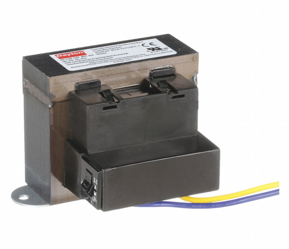 DAYTON Transformador Clase 2, Clasificación VA 75, Voltaje de Entrada 120VCA, Voltaje de Salida ...