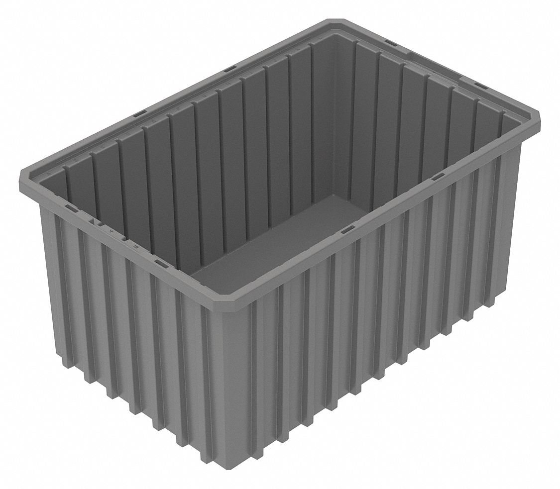 AKRO-MILS Caja Divisora, Gris, Altura Exterior 8", Longitud Exterior 16 ...