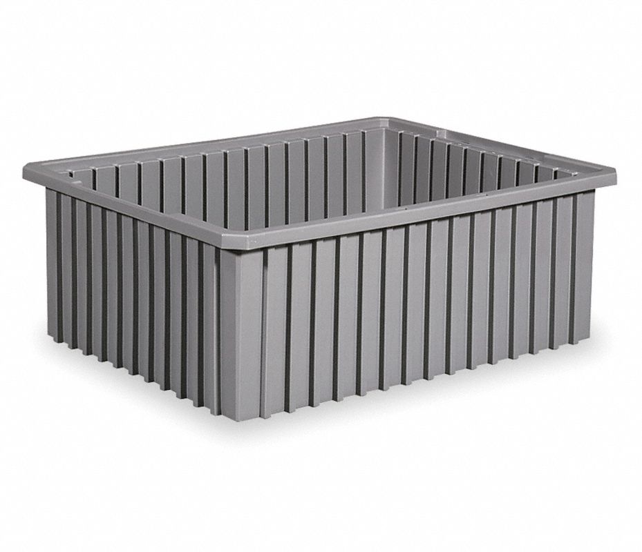 AKRO-MILS Caja Divisora , Gris , Altura Exterior 8" , Longitud Exterior ...