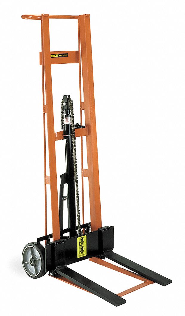 Standard Steel Fork Lifter, 750 lb Load Capacity - Grainger