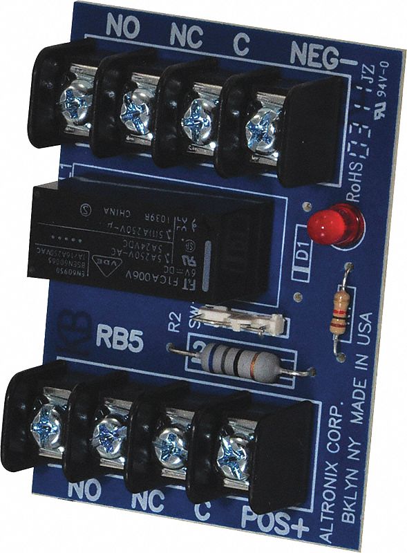 ALTRONIX, Relay Module, 6/12V DC, Relay Module 6/12VDC 120Ma DPDT ...