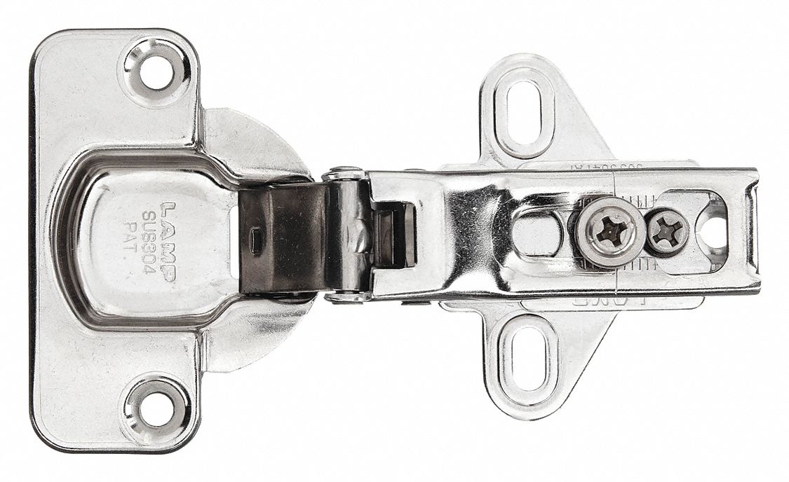 LAMP, Stainless Steel, 2 1/8 in Leaf Ht, Concealed Hinge - 4WDT4|304B ...
