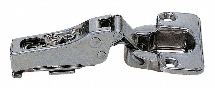 LAMP Concealed Hinge: Stainless Steel, Bright Stainless Steel, 1 1/2 in ...