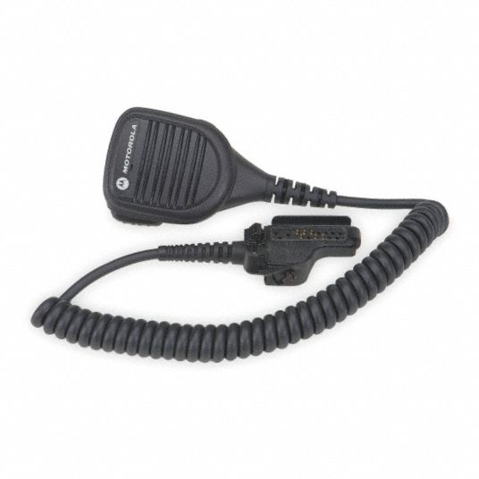 MOTOROLA, Fits Motorola, 3.5 mm Jack, Speaker Microphone - 4WEK3 ...