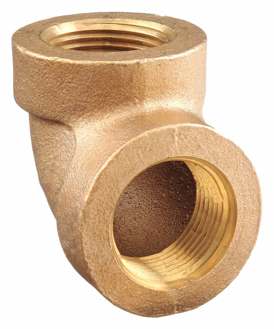 Brass, 3/4 in x 3/4 in Fitting Pipe Size, 90° Elbow - 4WEN8|82100-12 ...