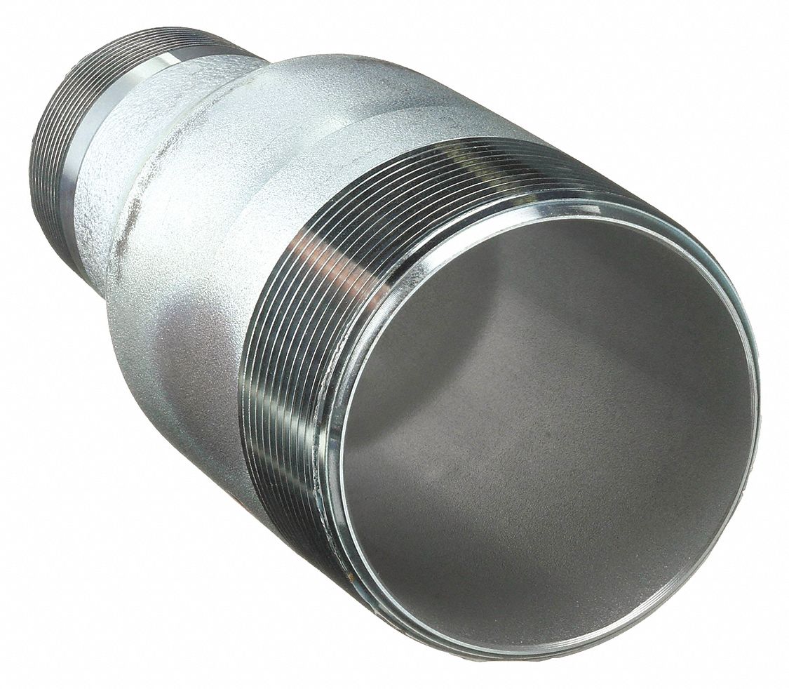 Malleable Iron, 3 in x 2 in Fitting Pipe Size, Swage Nipple - 4WGJ4 ...