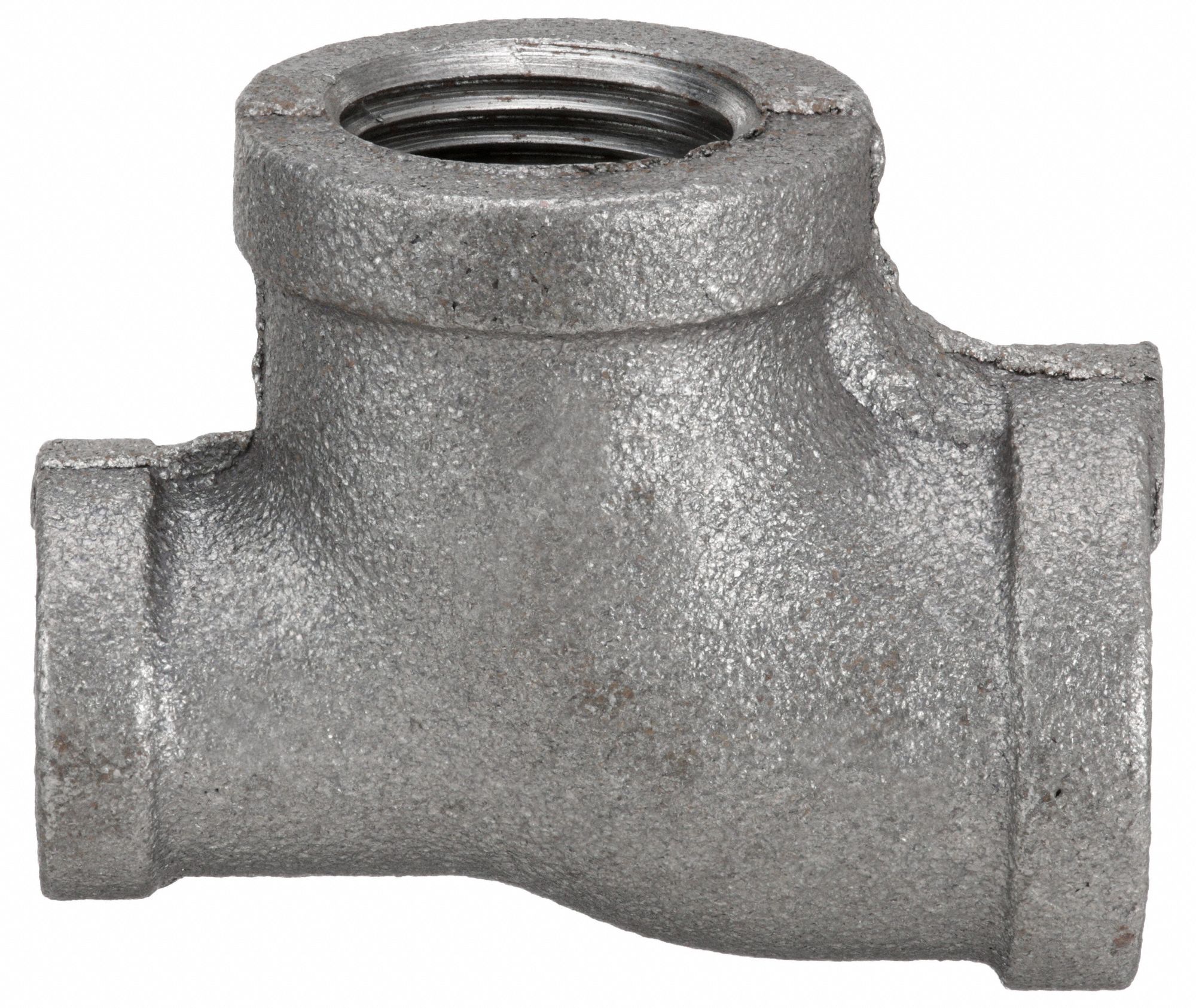 ANVIL Reducing Tee: Malleable Iron, 1/2 in x 1/4 in x 1/2 in Fitting ...