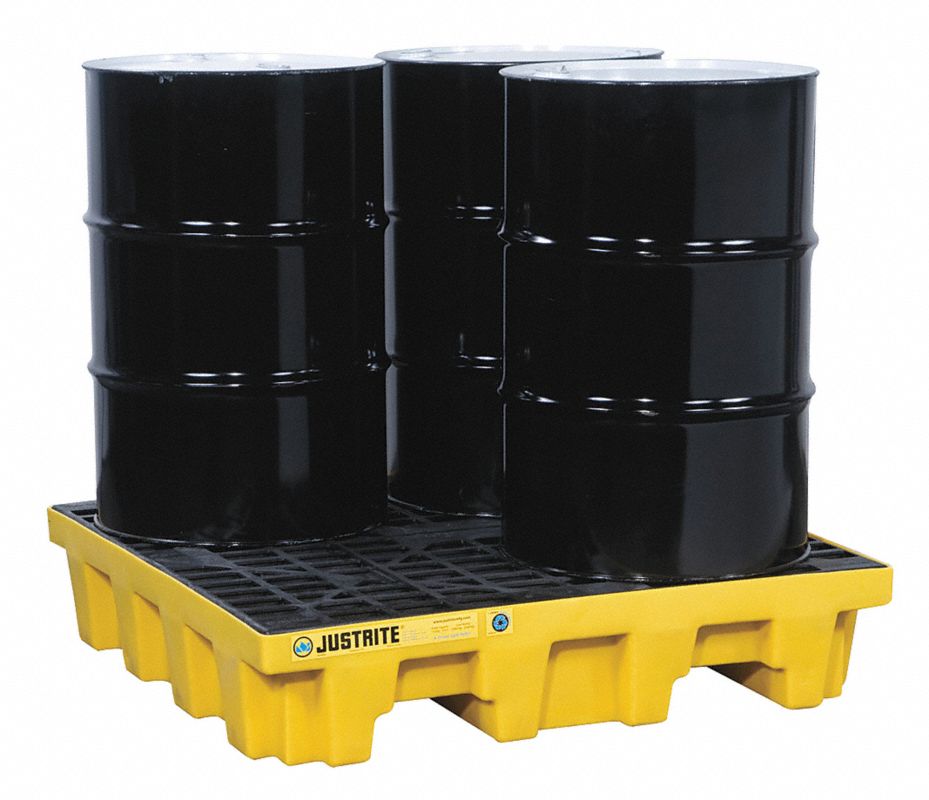 JUSTRITE Tarima para Derrames 73 gal. Para 4 tambores de 55 gal ...